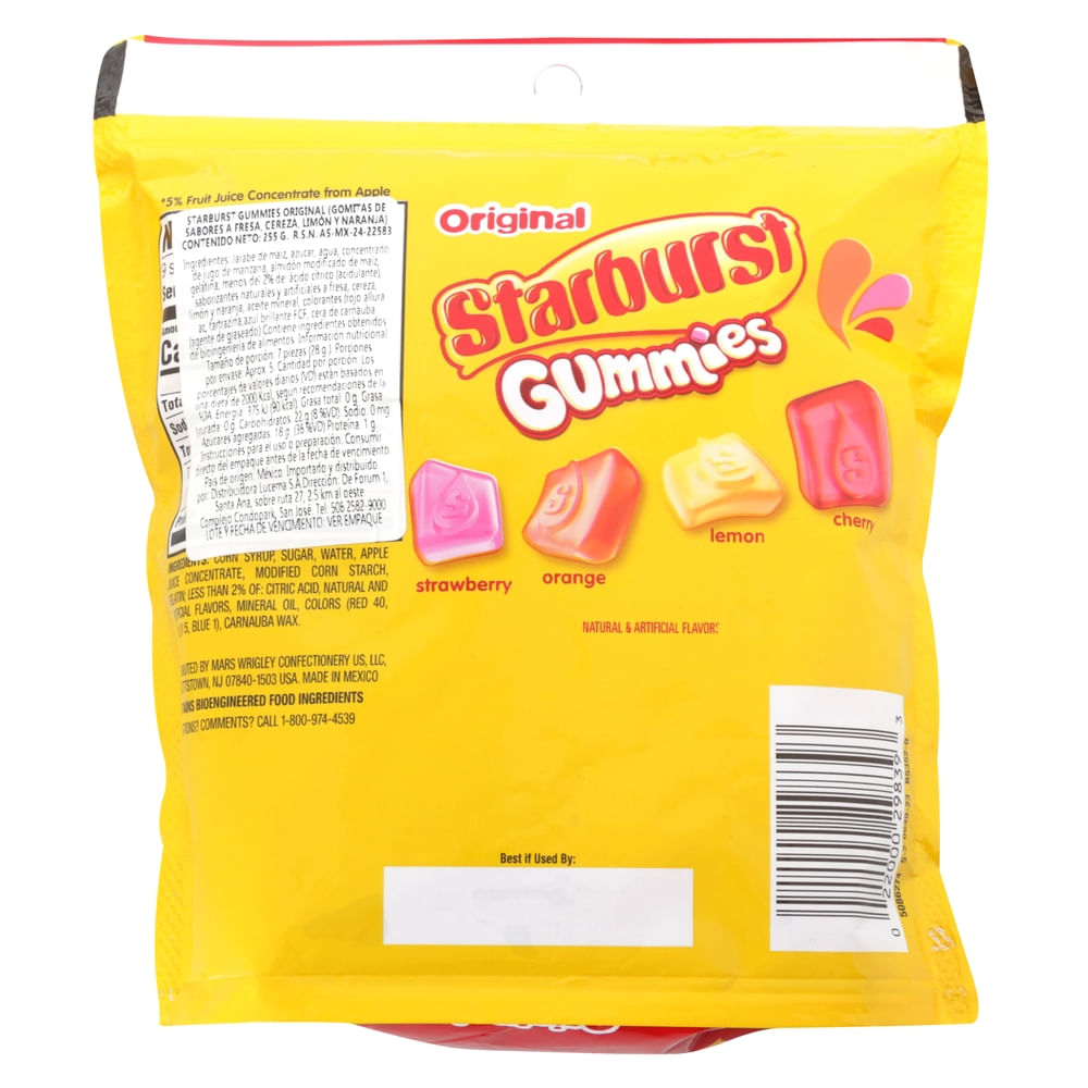 Starburst Gummies Original Sup 255gr - Maxi Despensa | Compra en línea