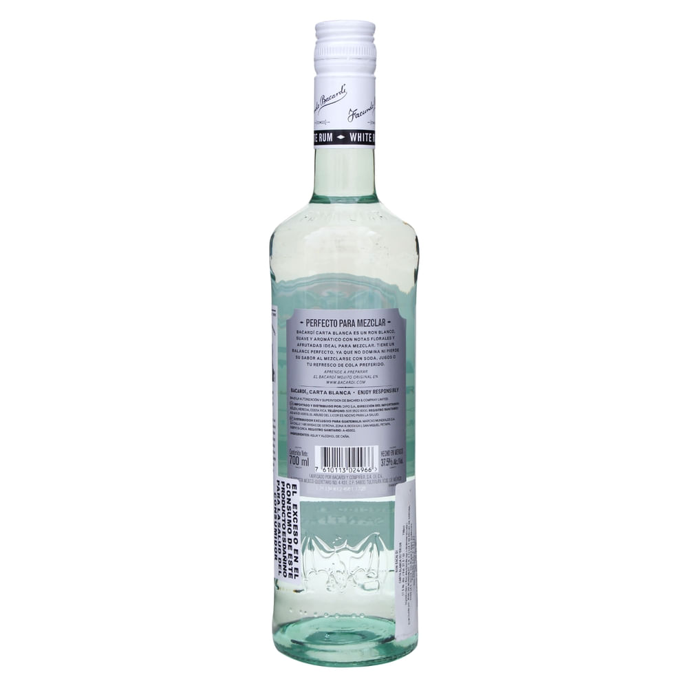 Comprar Ron Bacardi Ron Bacardi Blanco 700 ml | Walmart Guatemala