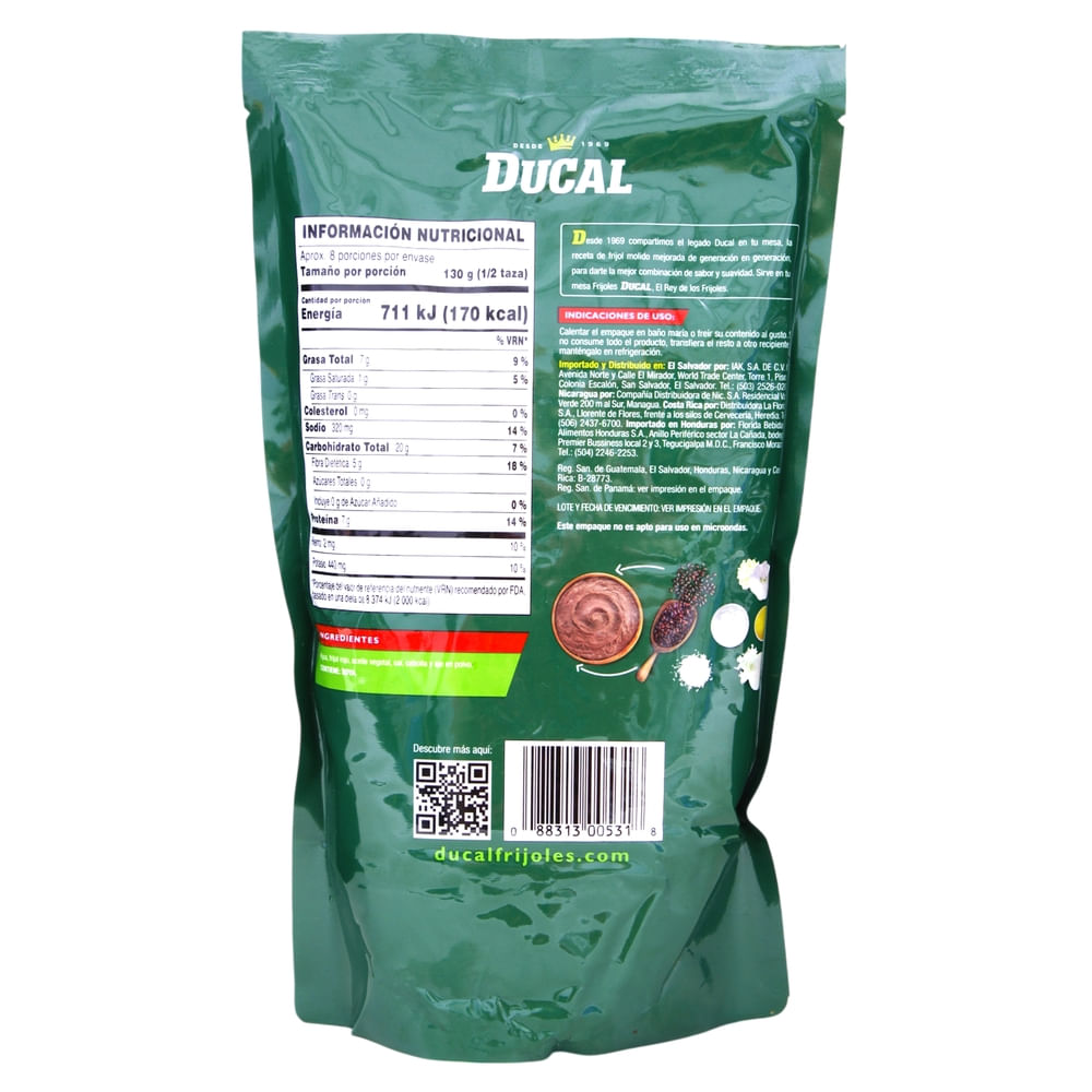 Frijol Ducal Rojo Molido Doy Pack - 993gr - Maxi Despensa | Guatemala
