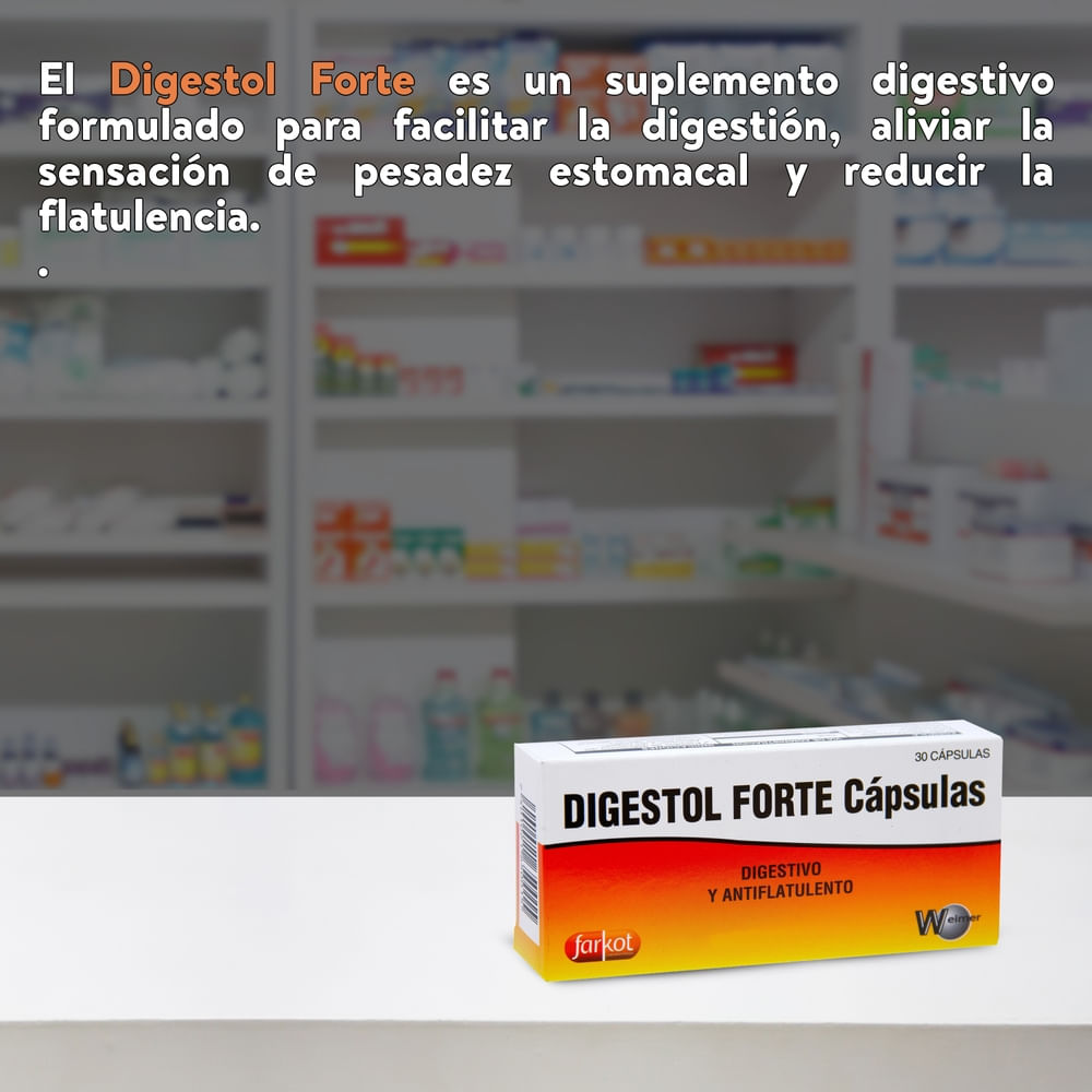 Comprar Digestol Forte Eurofarman 30 Tabletas | Walmart Guatemala
