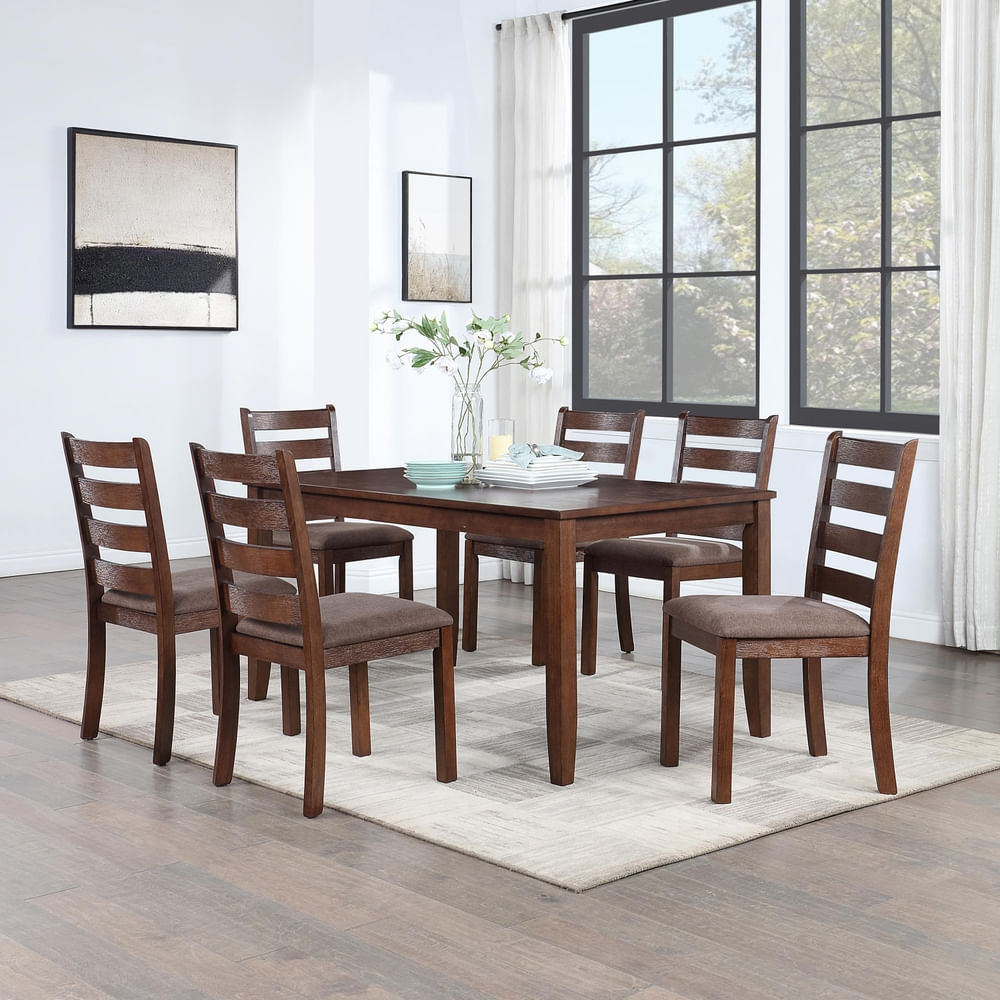 Comprar Set De Comedor Mainstays Color Cafe 150 cm - 7 Pzas | Walmart ...