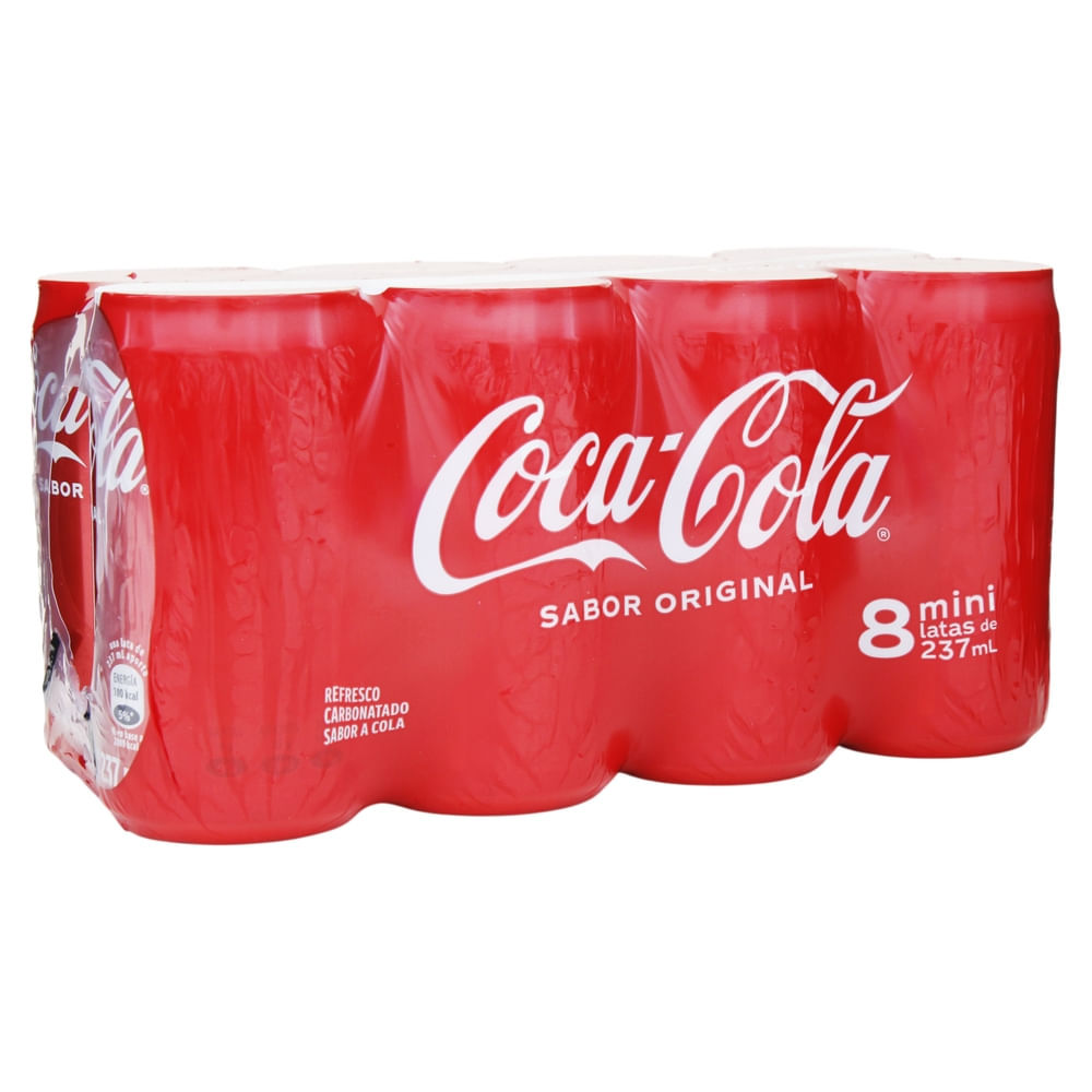 Comprar Gaseosa Coca Cola Regular Mini Lata 8 pack - 1.896 L | Walmart ...