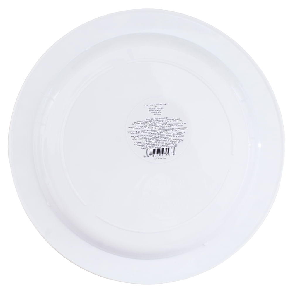 Stor Plato Micro Kids Sonic - Walmart | Guatemala