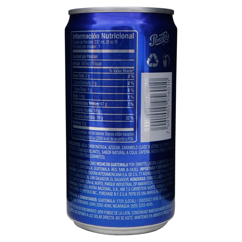 Comprar Pepsi Mini Lata - 237 ml | Walmart Guatemala - Walmart | Guatemala
