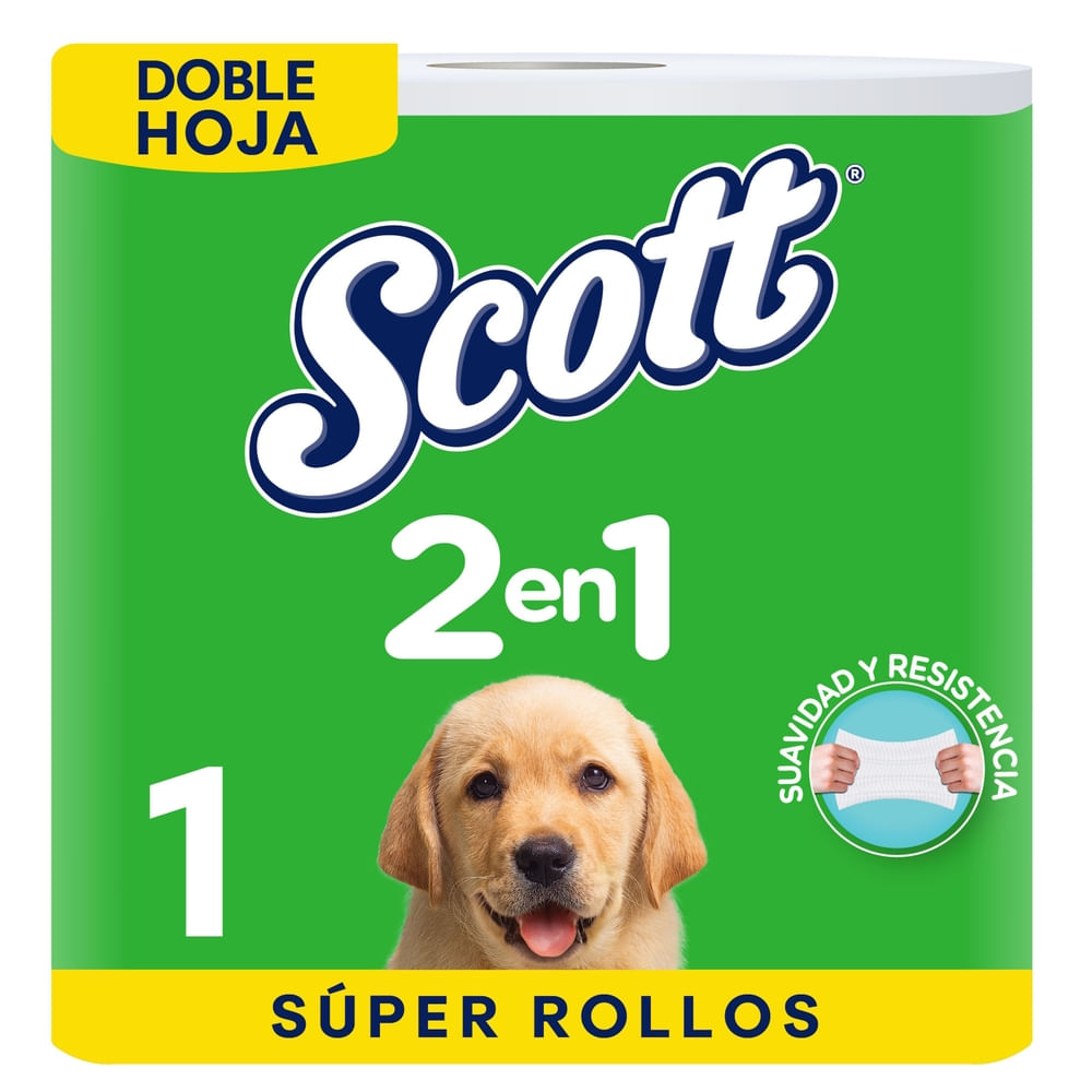 Comprar Papel Higiénico Scott 2 en 1 Doble Hoja - 1 Rollo | Walmart ...