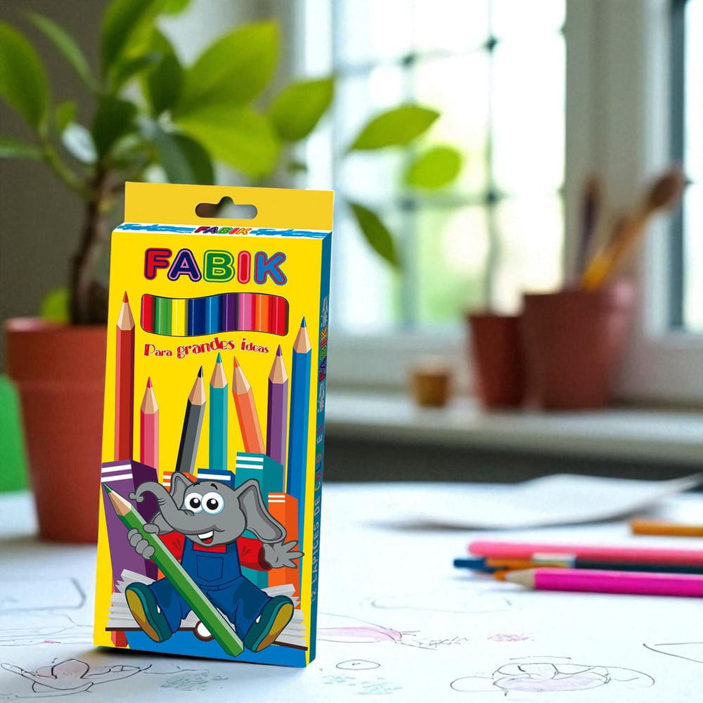 Comprar Lápices de color Fabik largo triangular - 12 Uds | Walmart ...