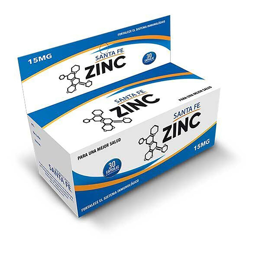 Comprar Zinc Santa Fe 15 Mg X 30 Cápsulas | Walmart Guatemala - Maxi ...