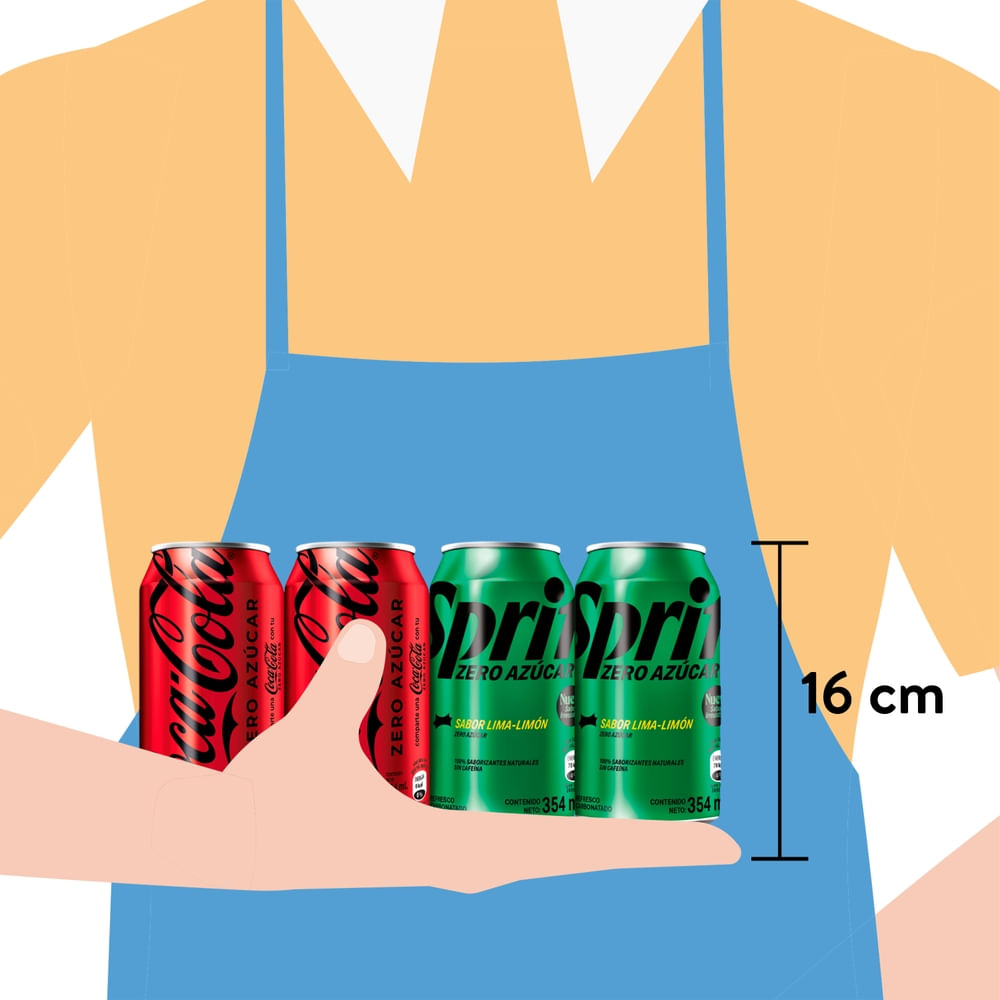 Sabores Varios Coca-cola 8pk Coca Cola y Sprite Zero 354 ml Lata ...