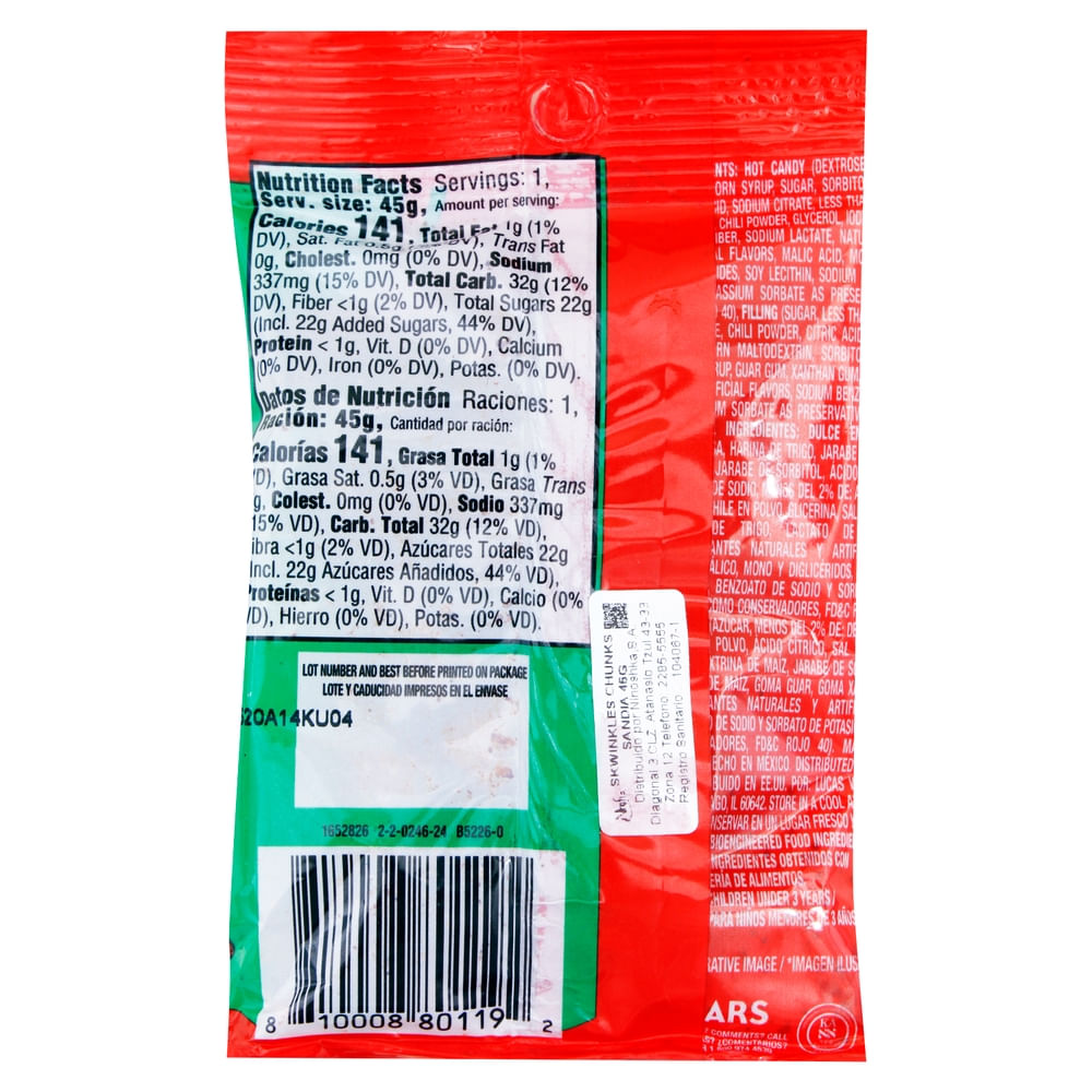 Gomita Skwinkles Lucas Sandia 45gr