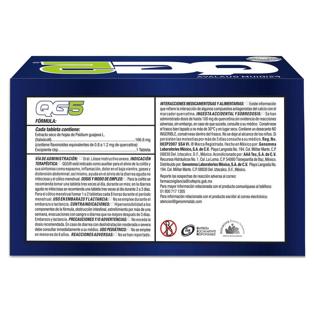 Comprar QG5 Alivio Digestivo para la Colitis - 30 Tabletas | Walmart ...