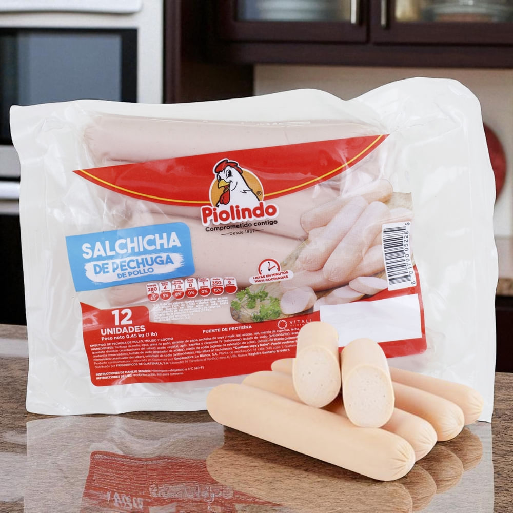 Comprar Piolindo Salchicha de Pollo - 454 g | Walmart Guatemala