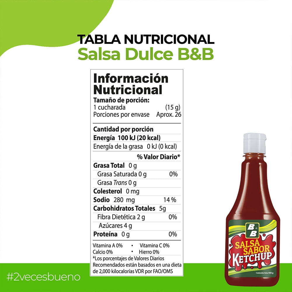 Comprar Salsa Dulce Tipo Ketchup B&B Bote - 400g | Walmart Guatemala ...