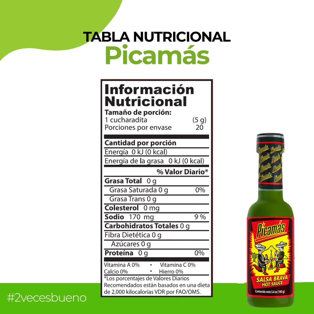 Comprar Salsa Verde Picamás, Salsa Picante Bote - 160g | Walmart ...