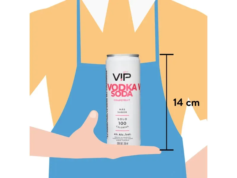 Vip Vodka Soda Graperuit Lata 350ml - Paiz | Guatemala